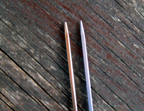Square knitting needles: resistance to change