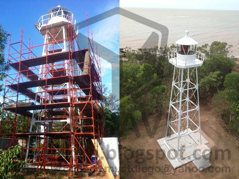 Lampu Pelabuhan dan Lampu Jetty - tower komunikasi radio tv menara SBNP ...