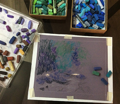 Paintings and Drawings by Manju Panchal: Step by step - Soft pastel ...