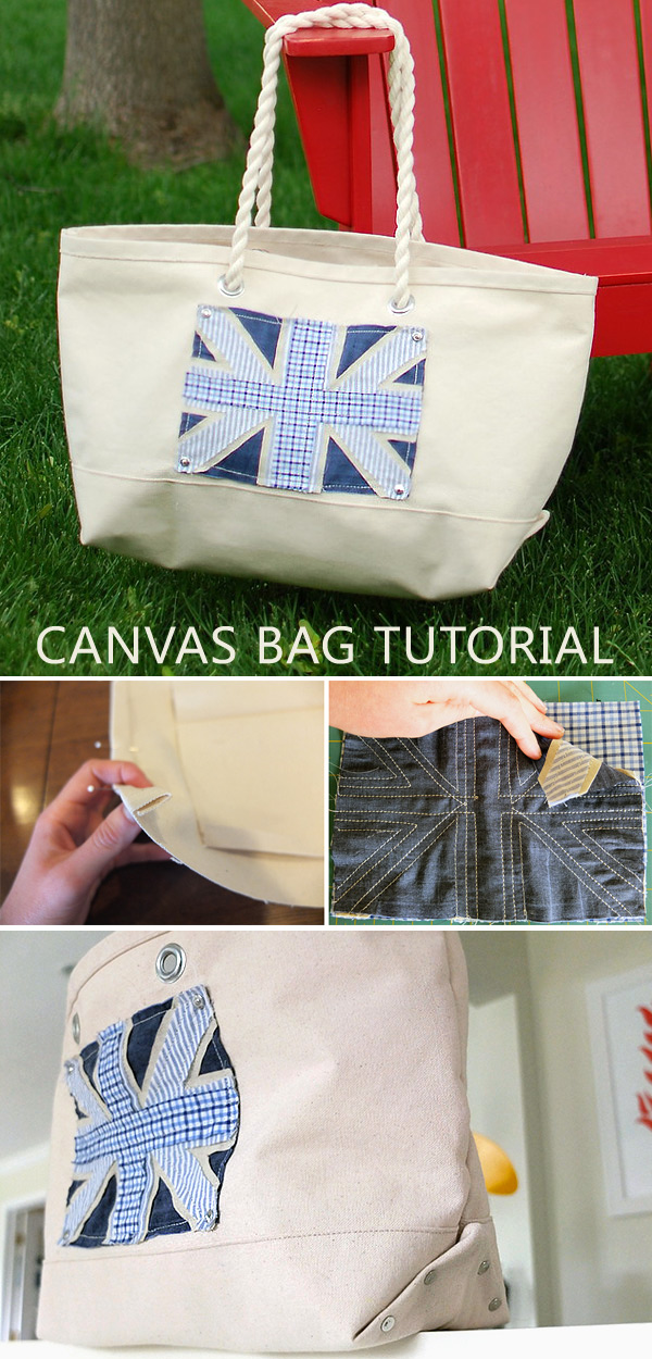 Canvas Bag Tutorial ~ DIY Tutorial Ideas!