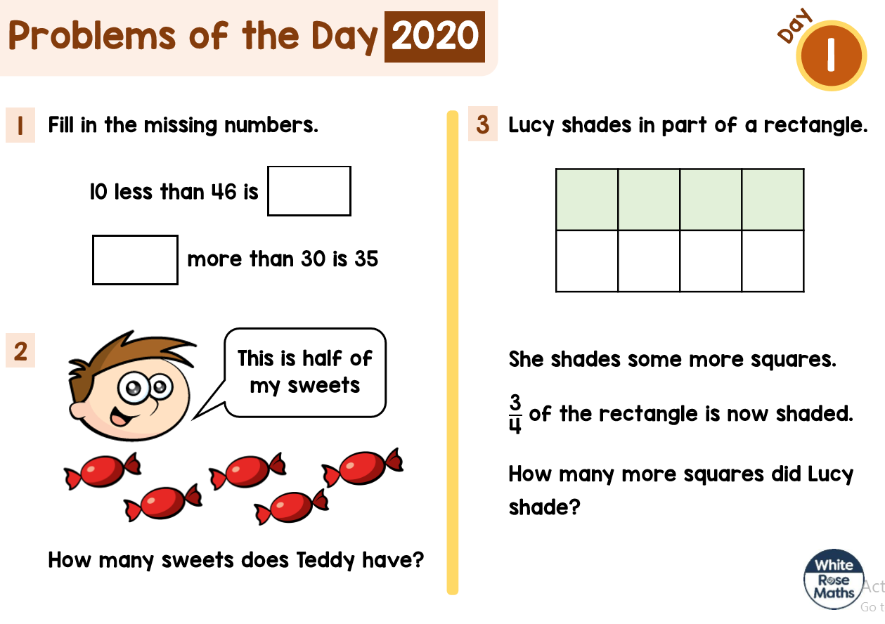 Year 4 Maths Problem Of The Day Monday 4th May Year 4 Maths Problem Of The Day Monday 4th May