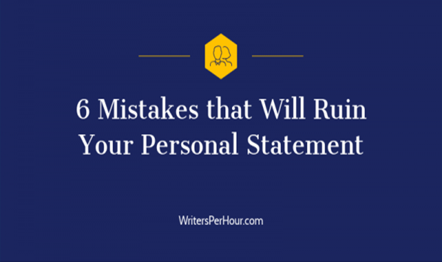 6 Mistakes That Will Ruin Your Personal Statement #infographic ...