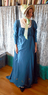 Eva's historical costuming blog: An embroidered Regency day dress