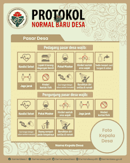 Protokol Kesehatan New Normal di Pasar Desa | FORMAT ADMINISTRASI DESA