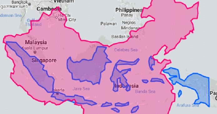 RINGAN KEPALA: How big is China compared to Indonesia