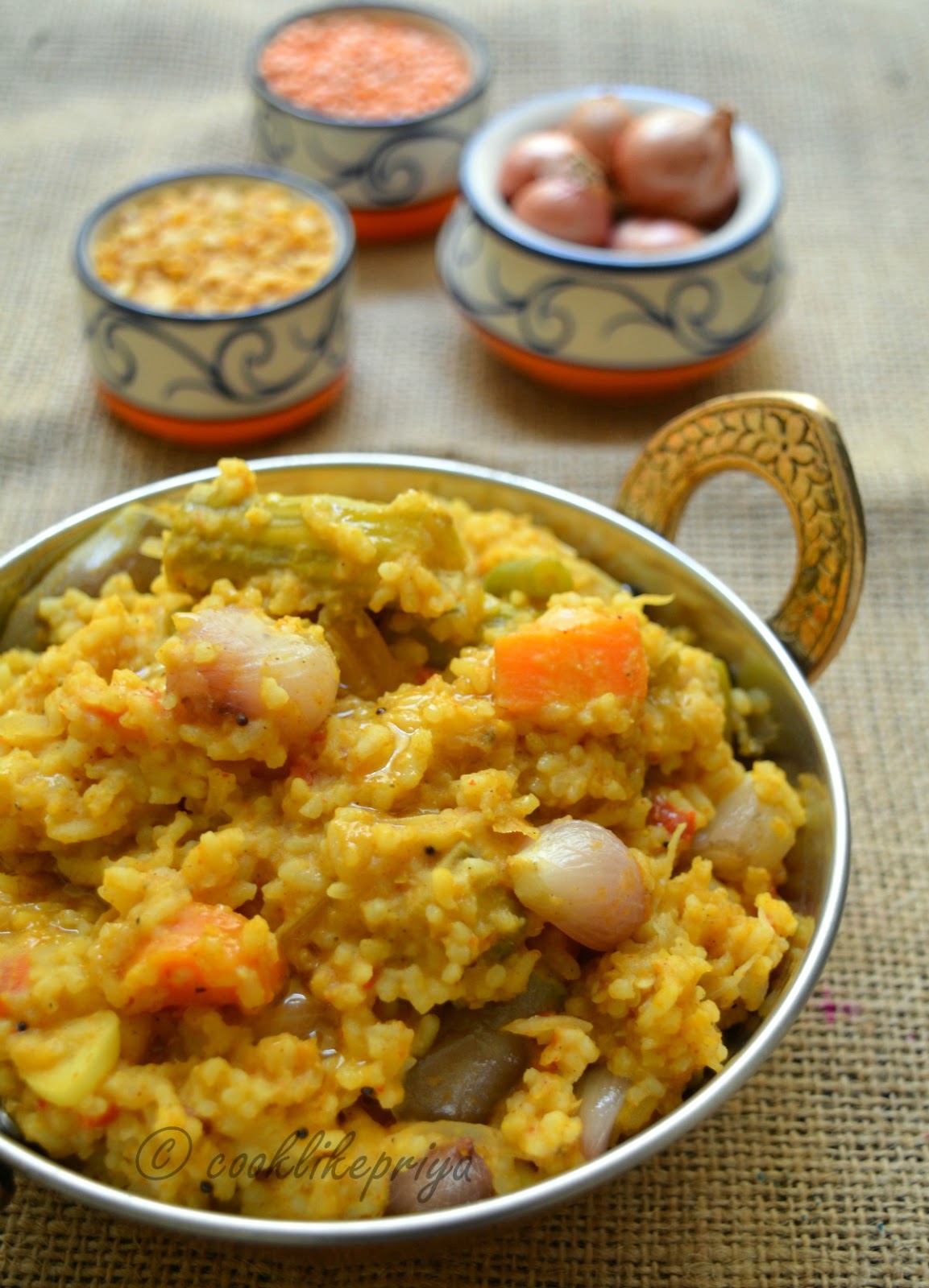 Cook like Priya: Sambar Sadam Tamilnadu Hotel Style | Easy Sambar Sadam