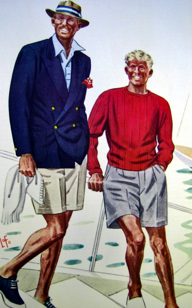 "Tweedland" The Gentlemen's club: Blazer with Bermudas only in Bermuda ...