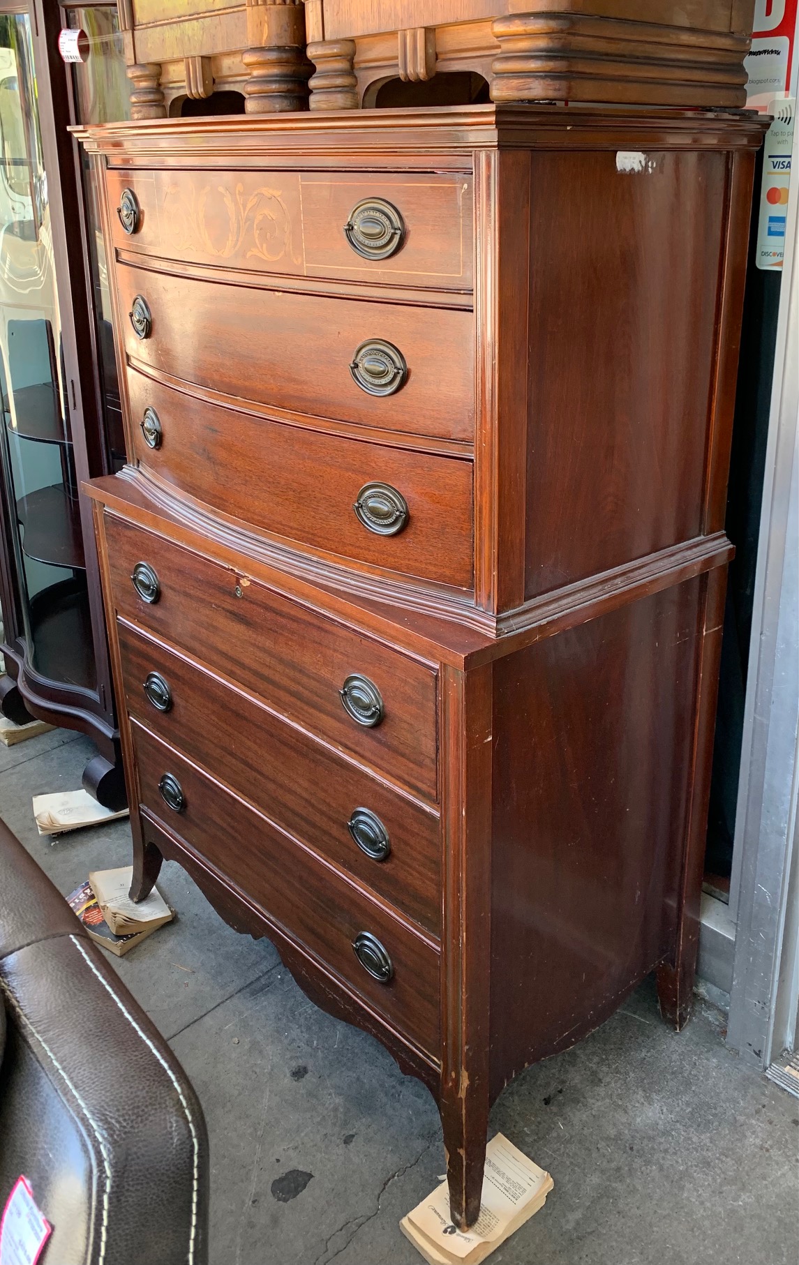 UHURU FURNITURE & COLLECTIBLES: SOLD #107116 Mahogany Federal Style 6 ...