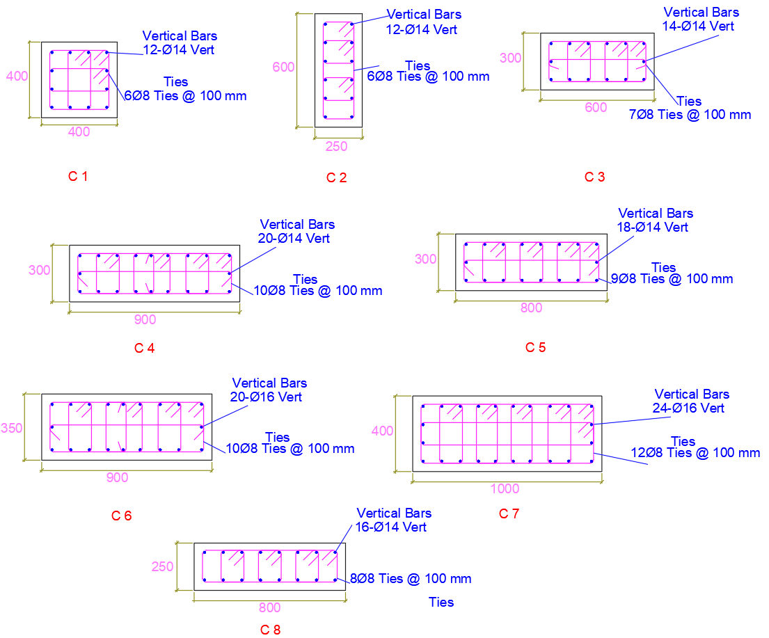 Structural Project using: Autocad, Etabs, Safe, S-concrete and Excel ...