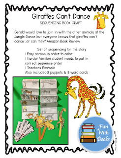 GIRAFFES CAN'T DANCE SEQUENCING ~ Book Units by Lynn