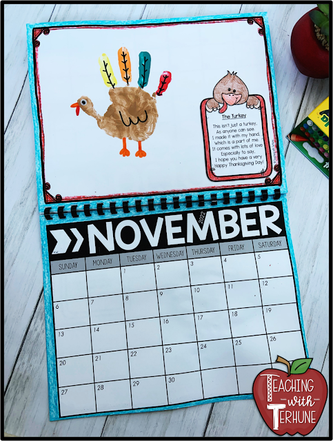 Teaching With Terhune: Handprint Calendar – Student Made Calendar for a ...