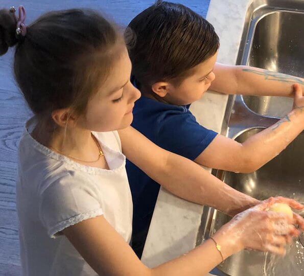 Princess Estelle and Prince Oscar on World Water Day