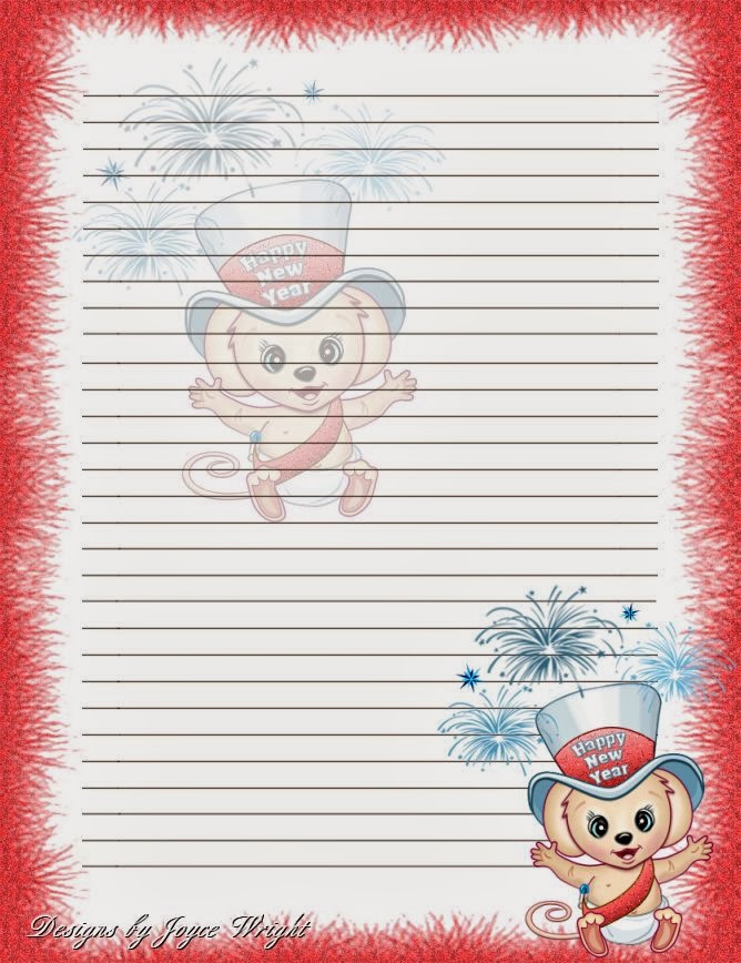 My penpalling and hobbies: New Years Stationery