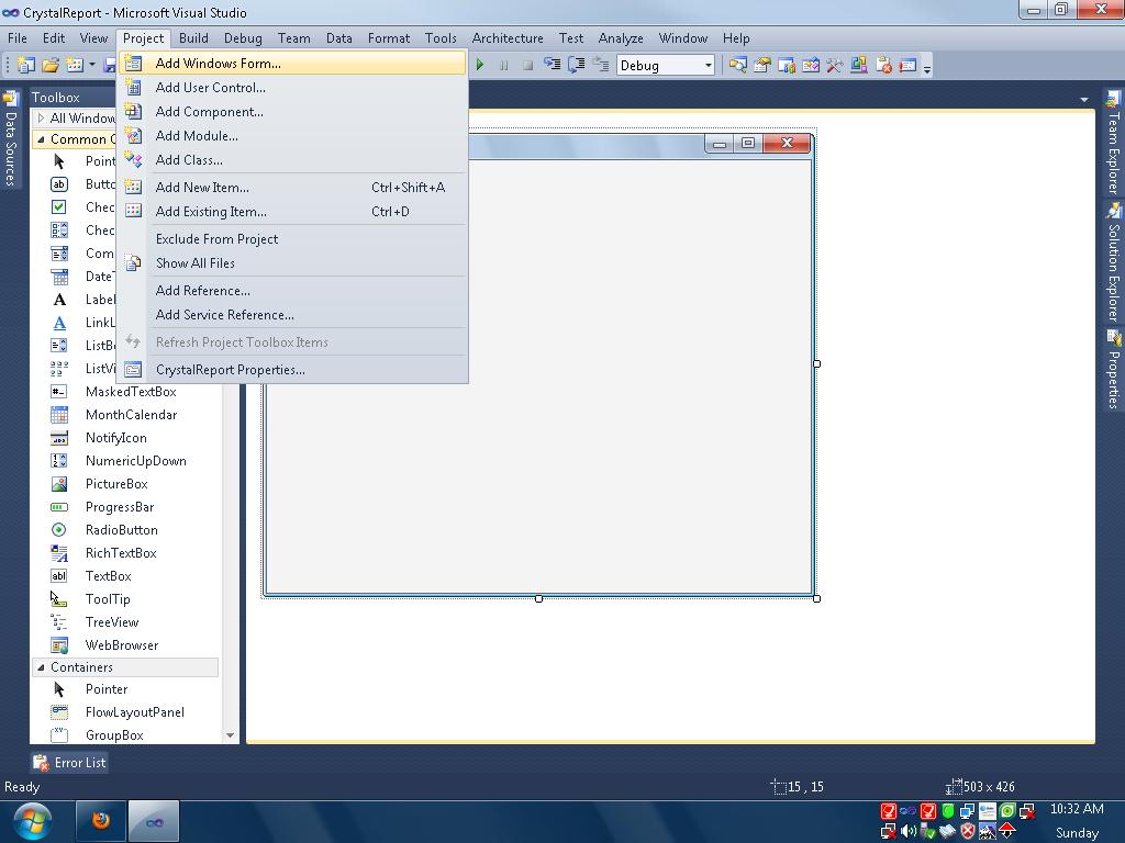 kreativeidea21: VB.Net 2010 and Crystal Report for .Net Step by Step ...