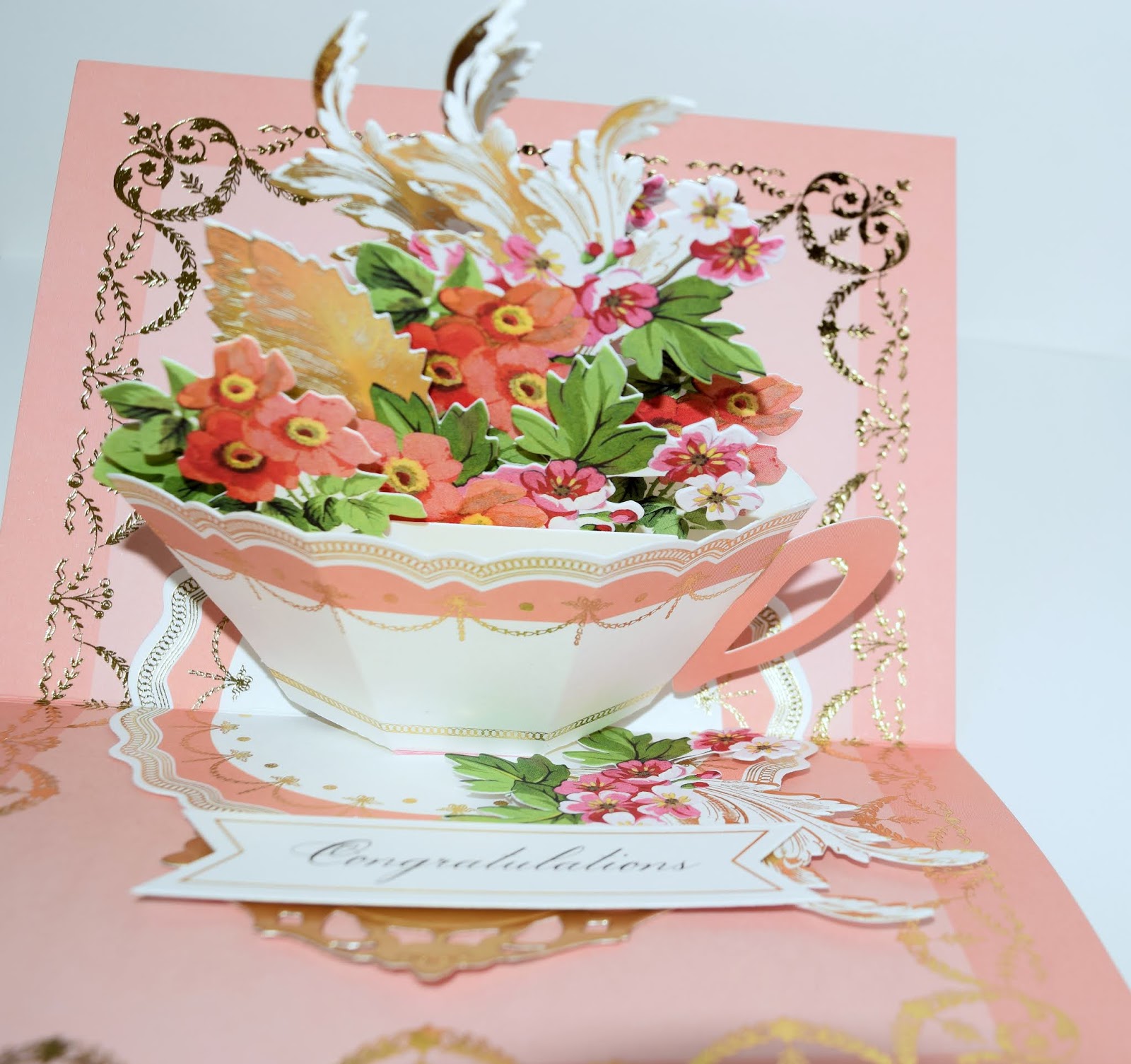 Crafty Creations with Shemaine: Anna Griffin Tea Cup Pop up cards