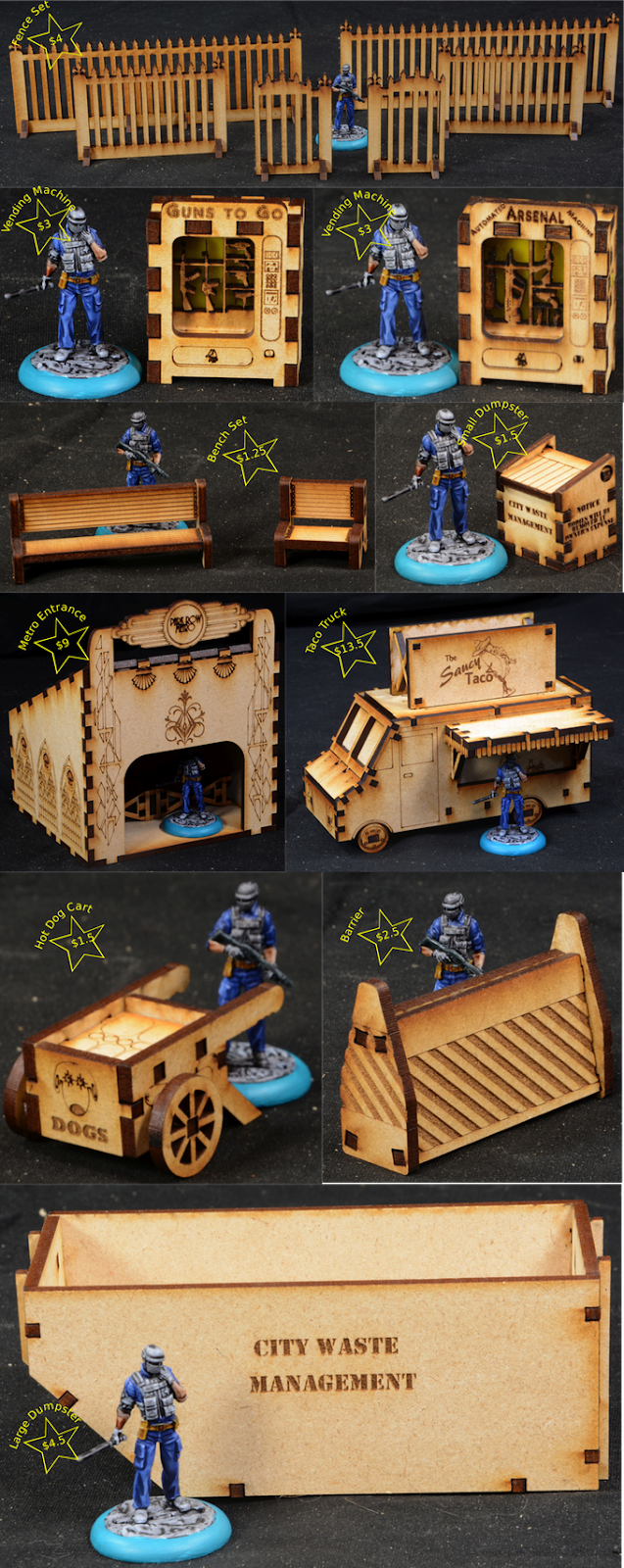 Tabletop Fix: Lumigenesis Industries - MDF 28mm Terrain Kickstarter