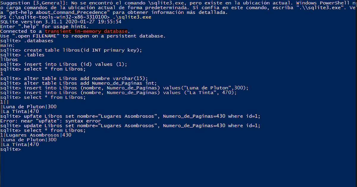 Instalacion de SQLite y comandos basicos