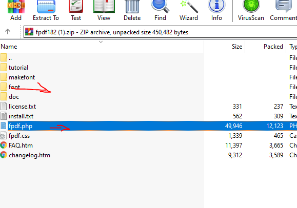 explain how to create pdf file - php - fpdf library - بالعربي