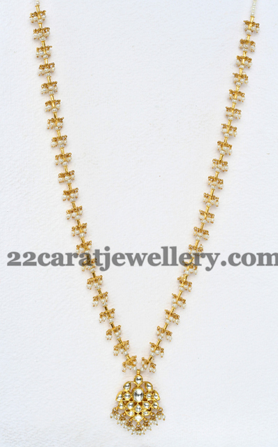 Simple Pearls Set by Mangatrai - Jewellery Designs