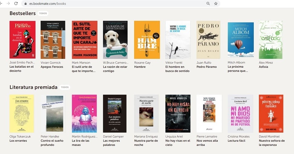 Bookmate, la plataforma de libros digitales de acceso gratuito por 30 días