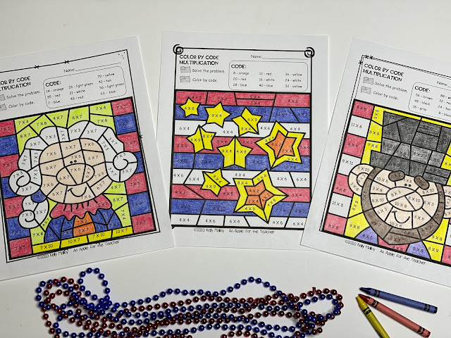 An Apple For The Teacher: Celebrate Presidents Day with Color by Number ...