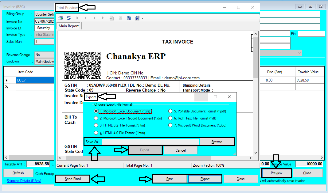 Invoice B2C Help Guide