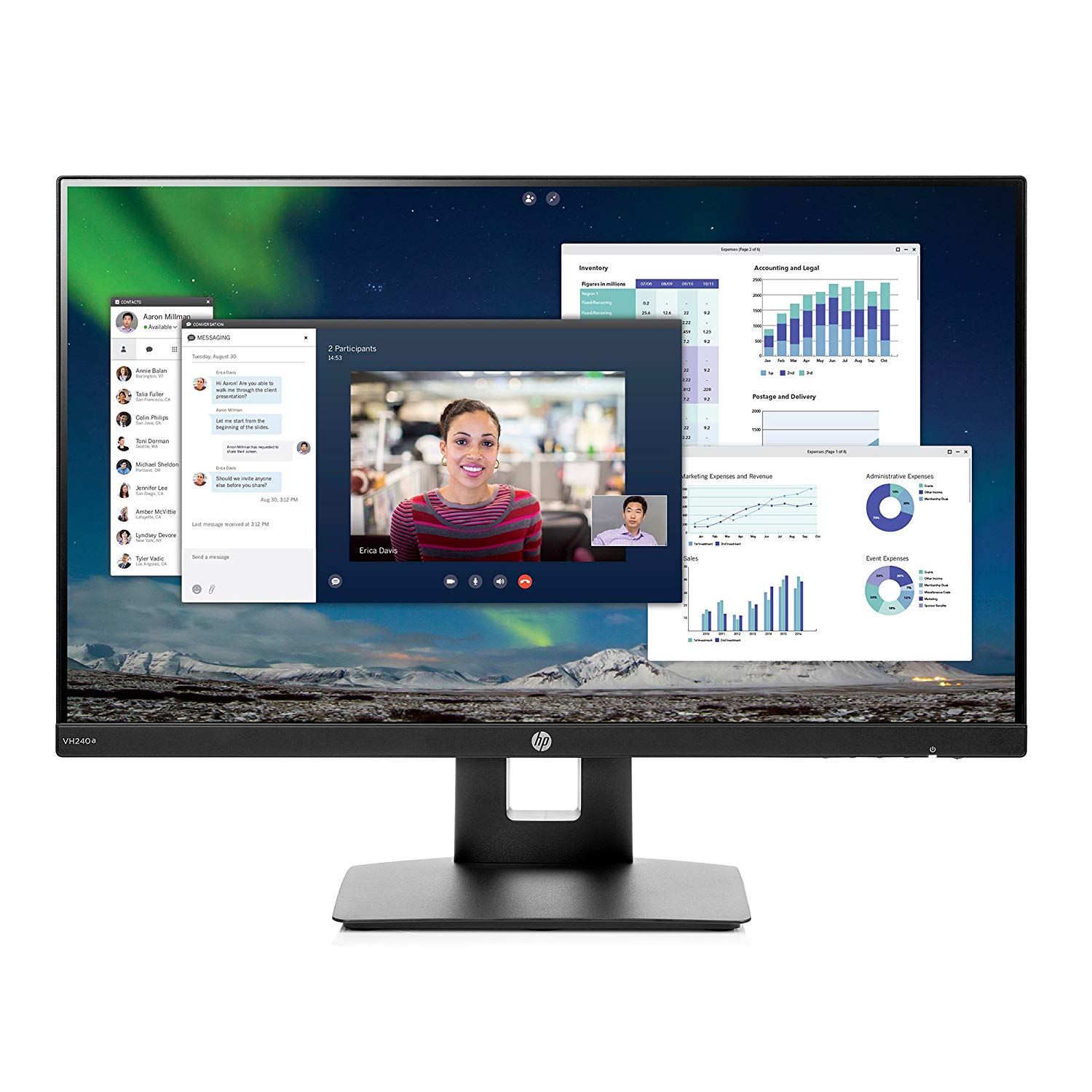 HP 23.8-inch FHD IPS Monitor - 4k Television