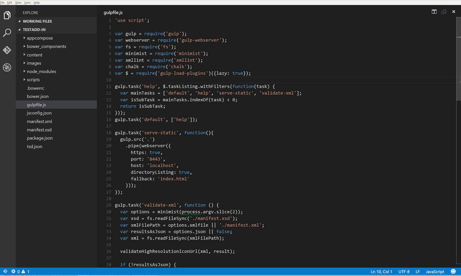Office Generator: define office add-in start URL based on build ...