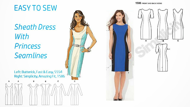 Pintucks: 7 Best Sheath Dress Patterns with Vintage Style: Easy to Sew