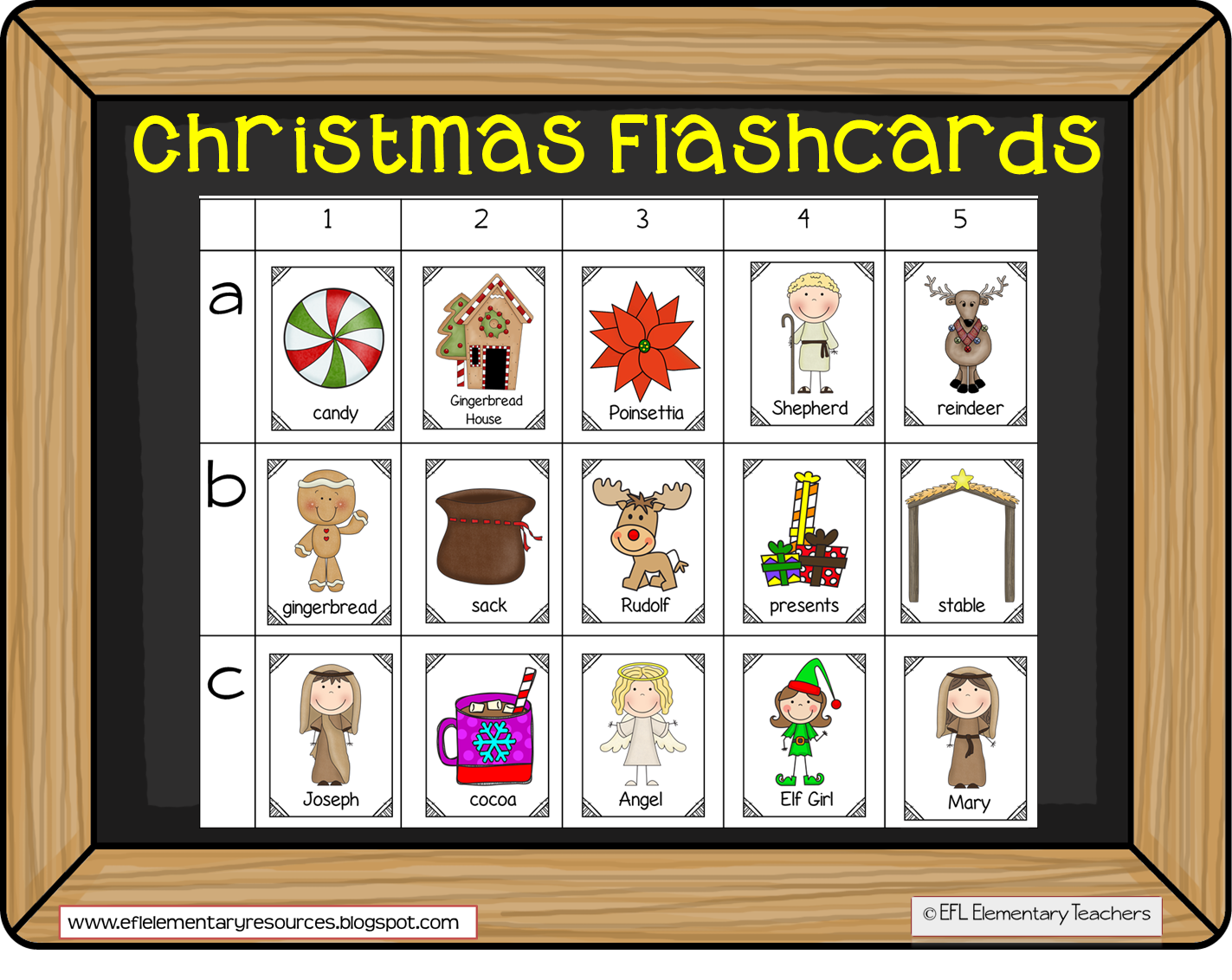 EFL Elementary Teachers: Christmas Flashcards