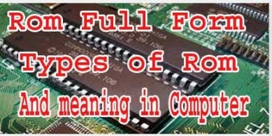Rom Full Form Types of Rom and Meaning in Computer
