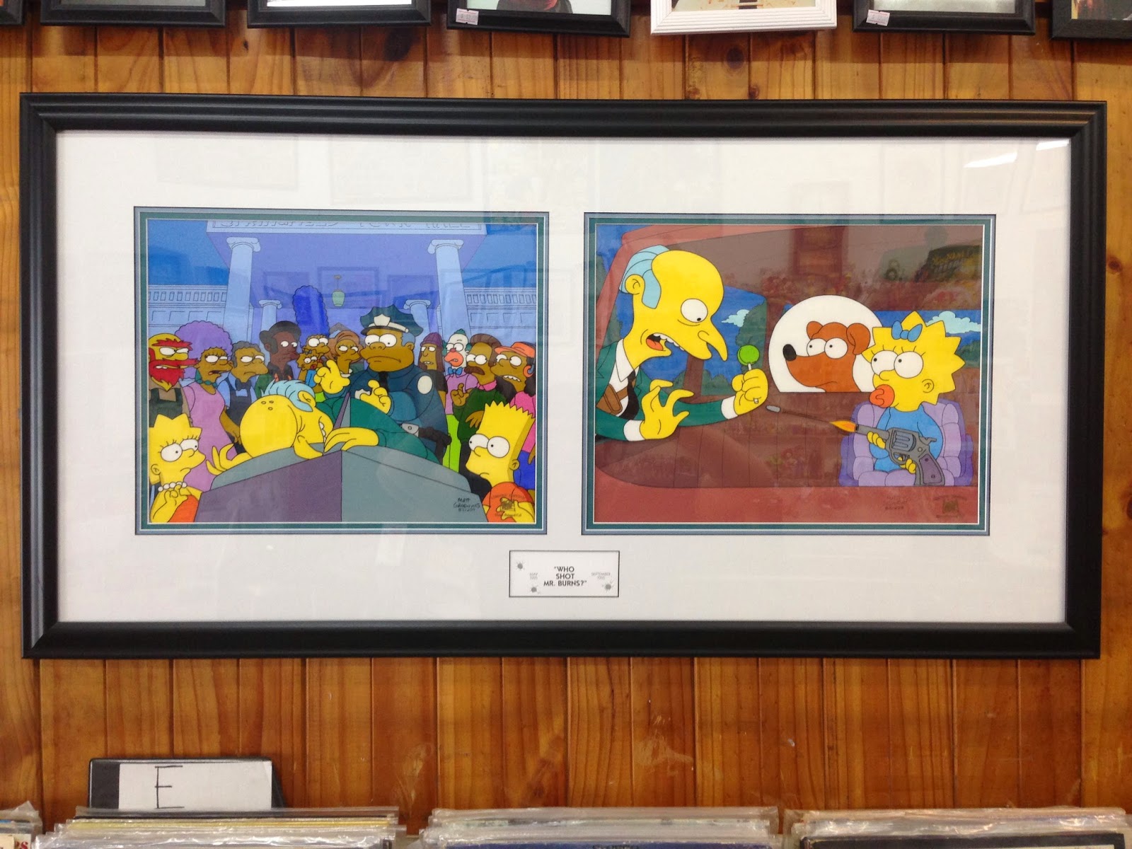 The Time Machine: Ultra rare Simpsons animation cels in-store now!