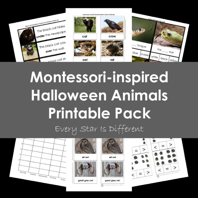 Every Star Is Different: Montessori-inspired Halloween Bundle