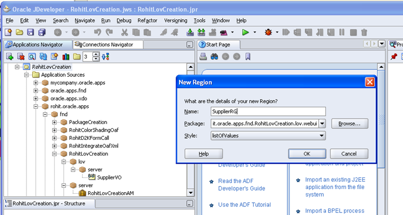 Oracle Application S Blog Creating Lov In Oaf Page