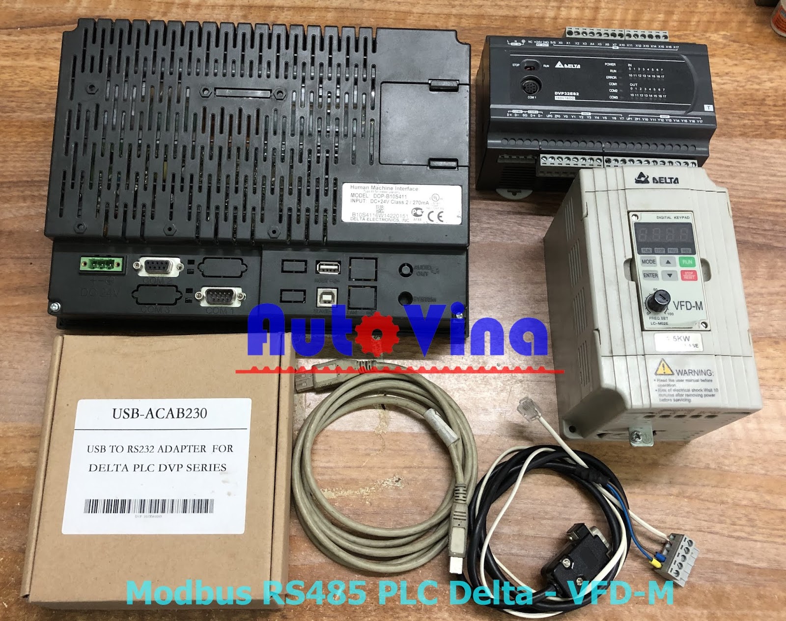 Lập trình Modbus RS485 PLC Delta với biến tần VFD-M | Đại lý bán Servo ...