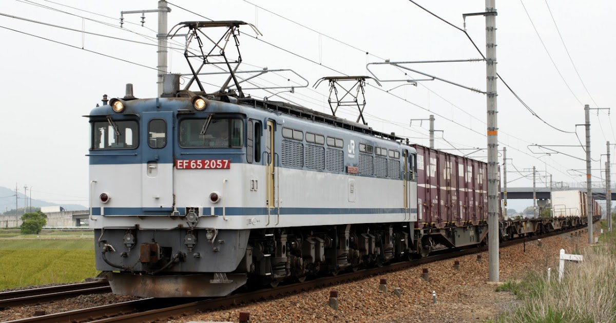 線路際の小さな幸せ: 5087レ EF65 2057 絶滅危惧種の貨物更新色PF 北海道オホーツクコンテナ