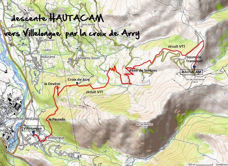 Entre Aure et Lavedan Randonnées: descente Hautacam sur Villelongue par ...