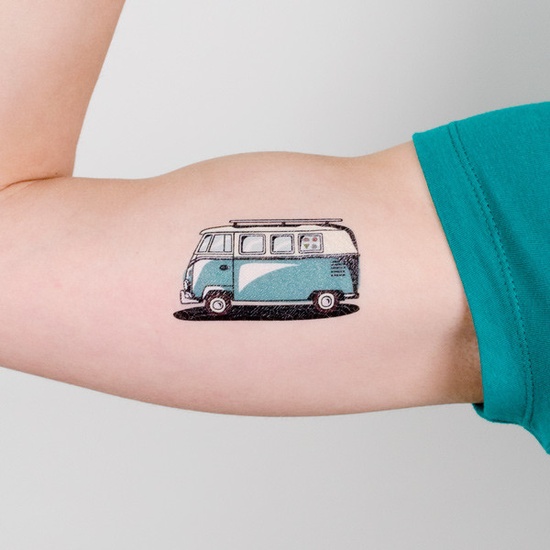 Tattly bus Female tattoo - Female tattoo Girl tattoo Free Tattoo