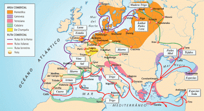 Space and Time: Geography and History for 3º E.S.O.: Map with the main ...