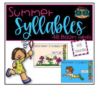 Simply Delightful in 2nd grade: Summer counting syllables clip cards ...