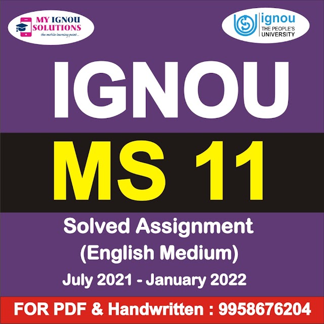 MY IGNOU SOLUTIONS