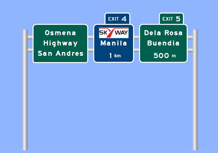SLEX signage improvement ideas between Alabang and Buendia