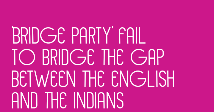 In what way does the 'Bridge Party' fail to bridge the gap between the ...