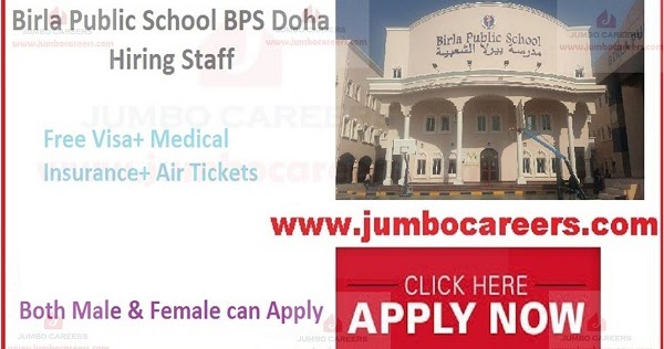 Birla Public School BPS Doha Jobs and Careers 2024