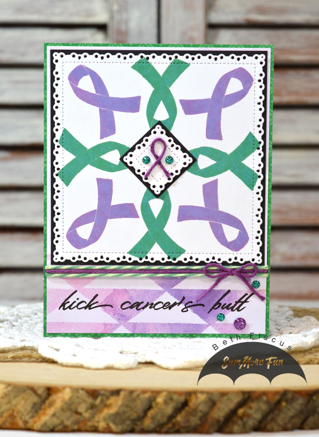 Beth's Beauties: Kick Cancer's Butt Card