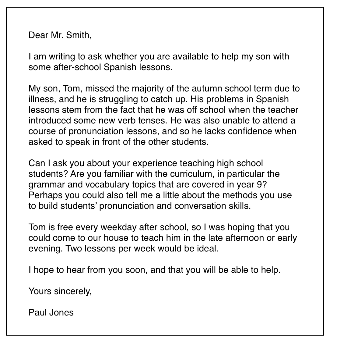 Ielts Letter Writing - Formal Letter