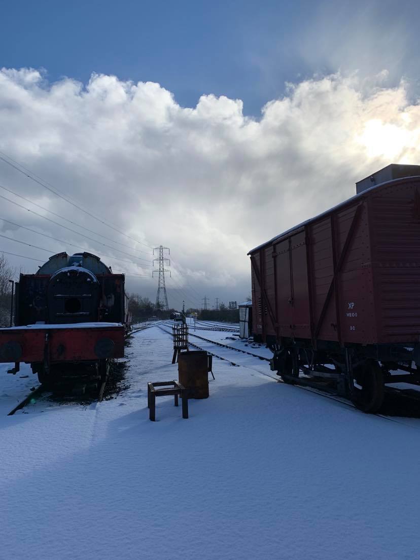 North Tyneside Steam Railway: Snowy scenes at Middle Engine Lane