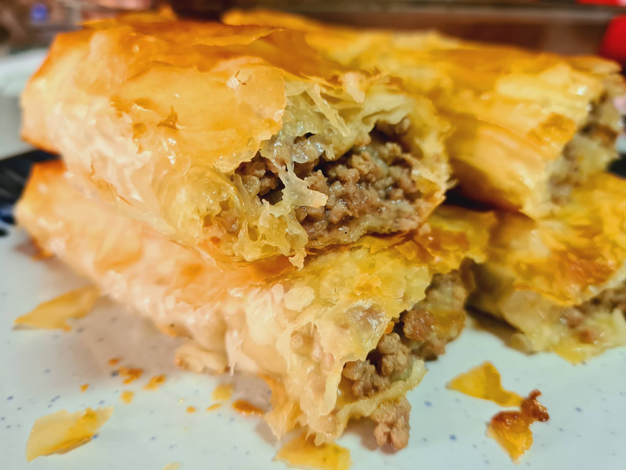 EASY MINCED MEAT ROLLS ~ Macedonian Cuisine