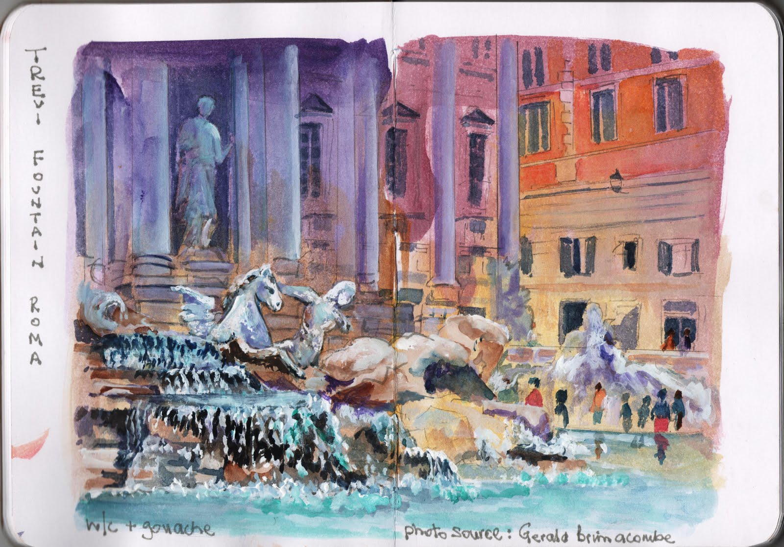 JOAN SANDFORD-COOK: GOUACHE ITALIAN SKETCHES
