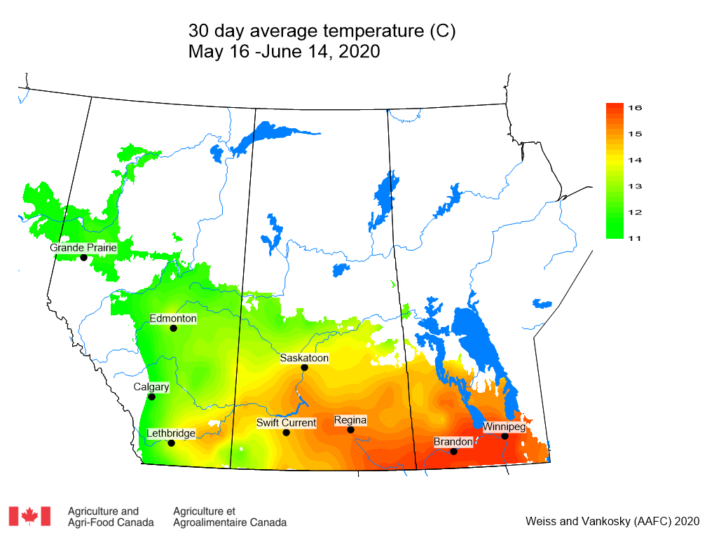 Prairie Pest Monitoring Network Blog: Weather synopsis